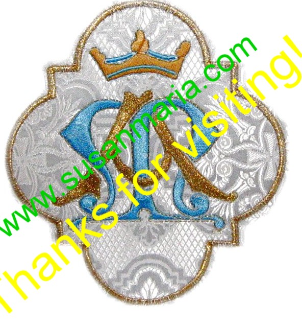 Benediction Burse made from Russian silk, featuring Marian embroidery ...