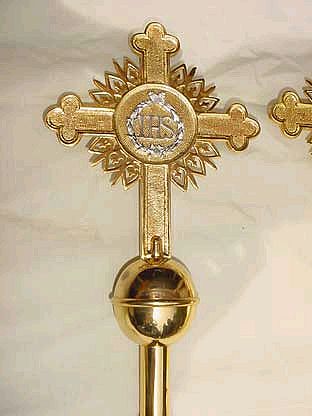 Processional Canopy Poles - Gold Plated